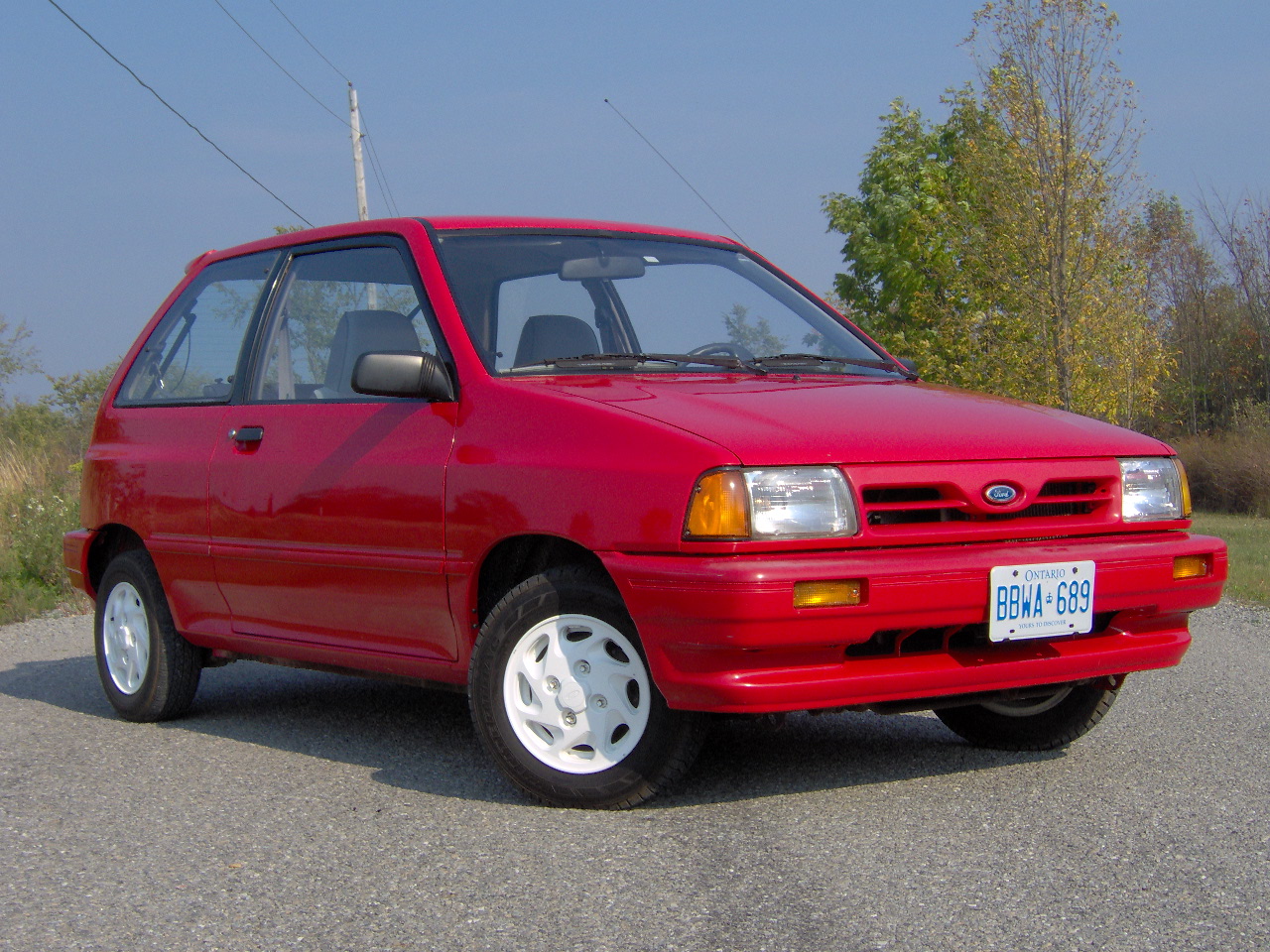 Ford Festiva technical specifications and fuel economy